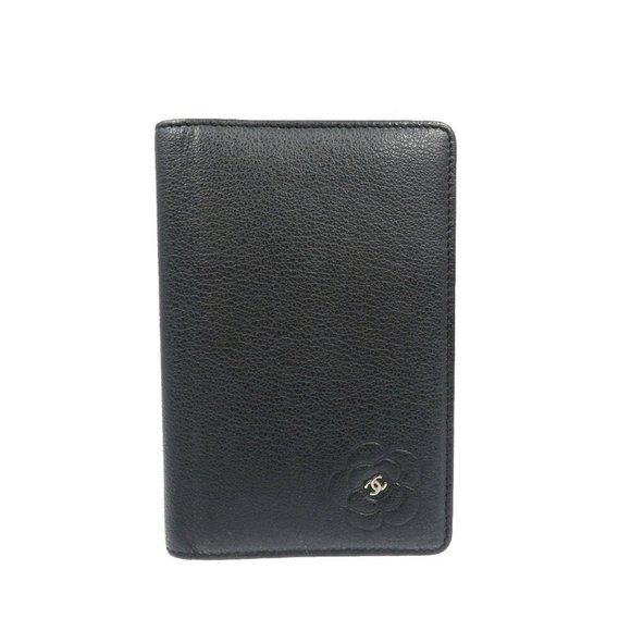 CHANEL | Other | Chanel Camellia Leather Black No 3 Notebook Cover ...